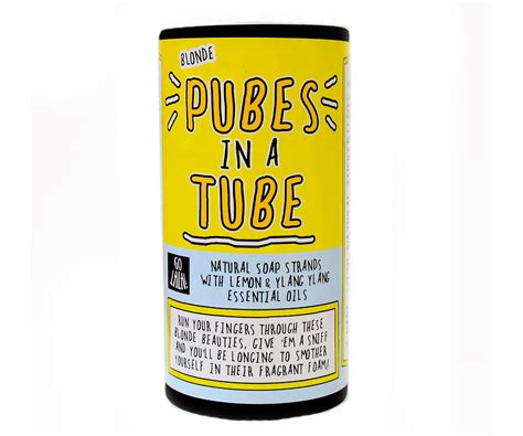 Blonde Pubes In A Tube Lemon And Ylang Ylang Soap Strands Go La La