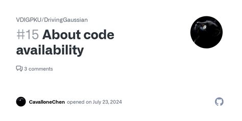 About Code Availability · Issue 15 · Vdigpku Drivinggaussian · Github