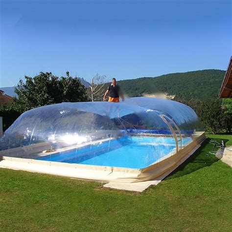 Plastic Bubble Top Pool Security Swimming Pool Cover Solar Blanket
