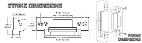 Heavy Duty Electric Strike Door Lock Ansi Standard Access