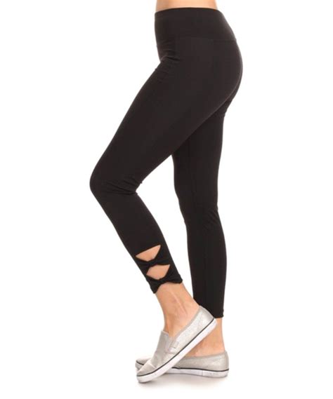 Take A Look At This Black Cutout Capri Leggings Today Active