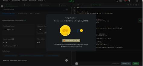 Gfg160 Geekstreak2024 Gfg160 Geeksforgeeks Dsachallenge Codinglife Swati Yadav