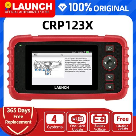 Launch X431 CRP123X OBD2 Code Reader Creader 123X Car Scanner ENG ABS SRS Transmission Car