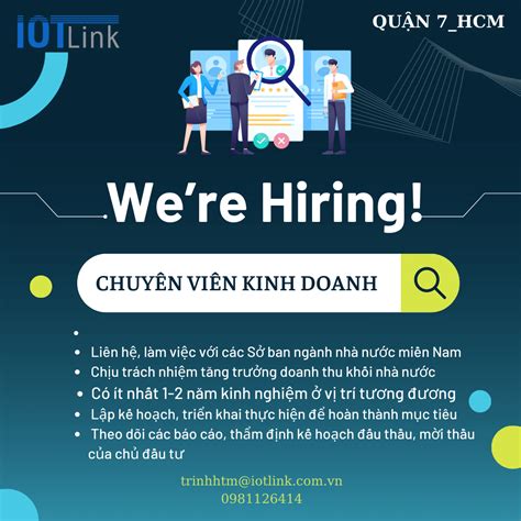 TUYỂN DỤNG CHUYÊN VIÊN KINH DOANH B B HCM