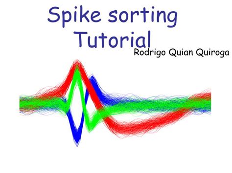 Ppt Spike Sorting Tutorial Powerpoint Presentation Free Download