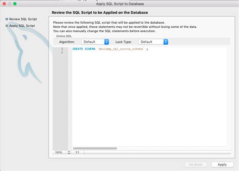 Creating A Database Schema In Mysql Workbench