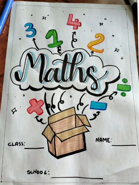 Maths Maths Project Project Work Designs Front Page Design Border