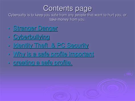 PPT Cybersafety PowerPoint Presentation Free Download ID