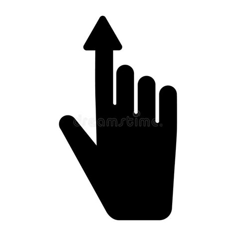 Hand Cursor Click Icon Symbol Vector Stock Vector Illustration Of