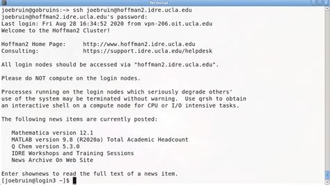 Unix Command Line Hoffman Documentation Documentation