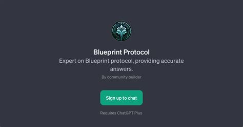 Blueprint Protocol Blueprint Protocol Guidance Taaft