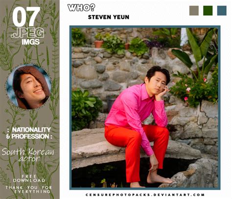 Photopack 11435 Steven Yeun By Censurephotopacks On DeviantArt