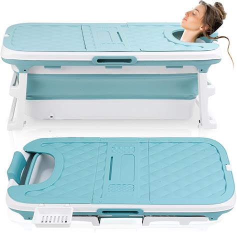 Sonnewelt 132x60x50cm Faltbare Badewanne Erwachsene Xl Klappbare