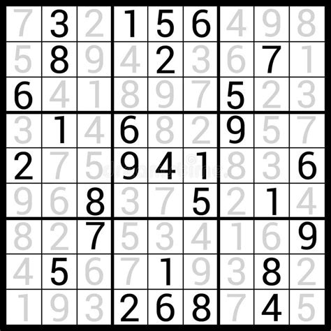 sudoku stock vector illustration of logic answer solution 108274704