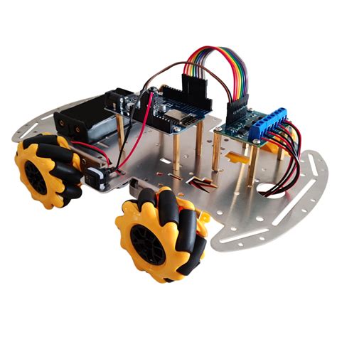Wifi遥控车麦克纳姆轮全向车esp8266可编程智能小车创客制作套件 虎窝淘