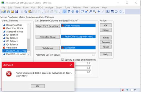 Name Unresolved Error Jmp User Community