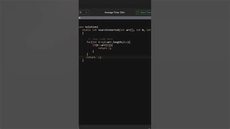 Search In Sorted Array Leet Code Problem Solution 9100motivation Leetcode Leetcodechallenge