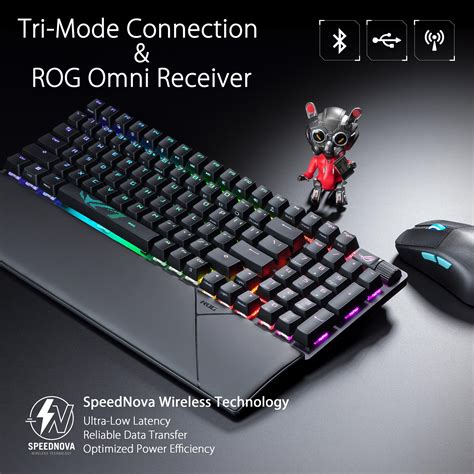 Asus Rog Strix Scope Ii 96 Wireless Gaming Keyboard Tri Mode