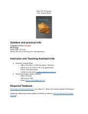 LING Syllabus Pdf LING Phonology Prof Charles Reiss Syllabus And Practical Info