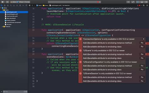 Xcode 11 如何創建與ios12相容的專案 自從更新xcode11之後，每個開啟新專案的小夥伴都會發現多了一個scenede