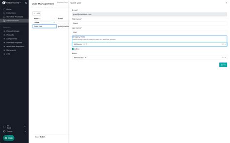 Assign A Company Role To A User Meddevo Help Center