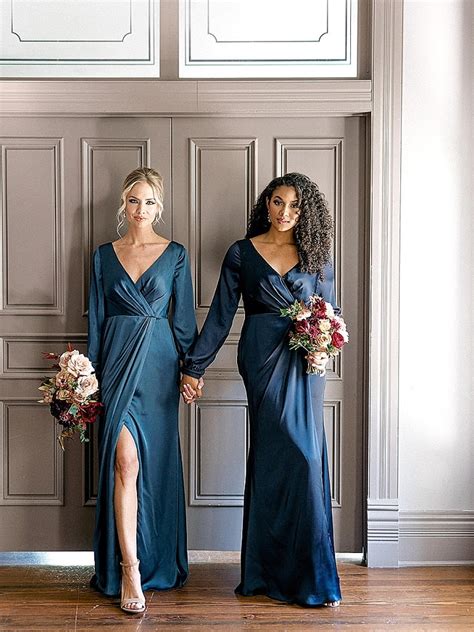 Bridal Style Revelrys New Satin Bridesmaid Collection Boho Wedding Blog