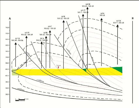 Geological Cross Section With Nano Fossils Plotting Data Download Scientific Diagram