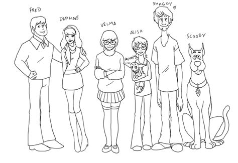 Scooby Doo Gang And Me By Zooni Fanart Central
