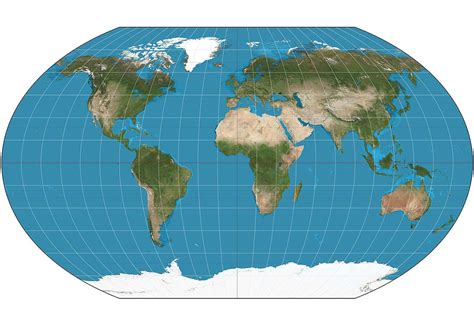 World Map With Latitude And Longitude Grid