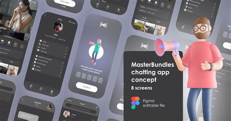 Chatting App UI Kit MasterBundles