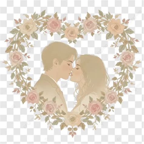 낭만적 인 키스를 나누는 젊은 부부의 실루엣 낭만적 인 키스 공유 로맨틱 사랑 Png 일러스트 및 이미지 에 대한 무료