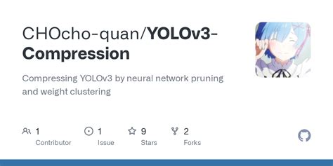 Github Chocho Quan Yolov Compression Compressing Yolov By Neural Network Pruning And Weight