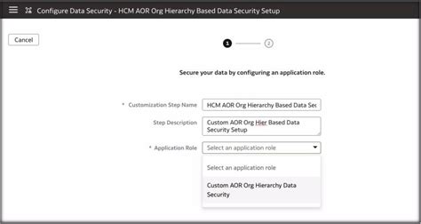 Setting Up Data Security In Oracle Fusion Hcm Analytics With Organization Hierarchy Area Of