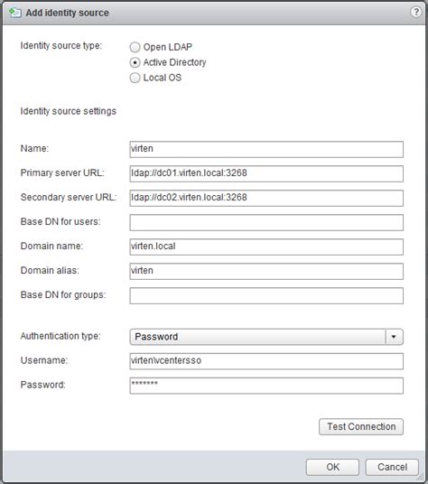 Howto SSO Simple AD Authentication With VMware Virten Net