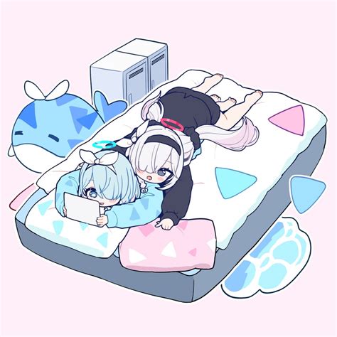 Arona And Plana Blue Archive Drawn By Morotake Danbooru