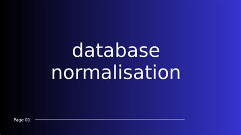 Sql Database Normalisation Teaching Resources