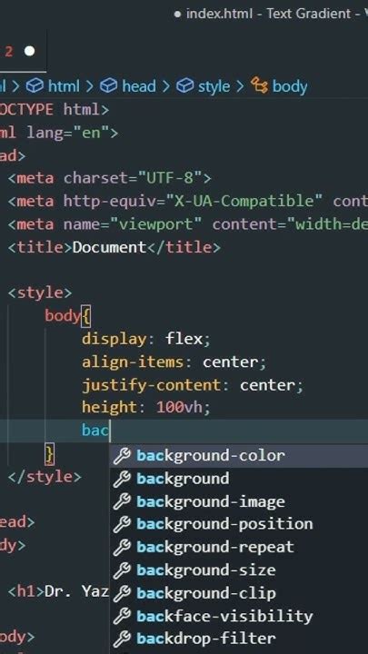 How To Make Text Gradient Html Css Youtube