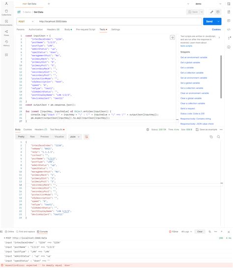 Validation Of Postman Response Data With An Input Json Stack Overflow