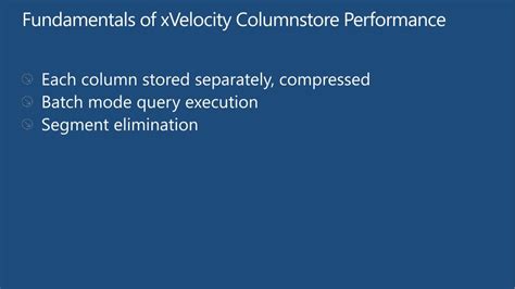 ppt sql server columnstore performance tuning powerpoint presentation