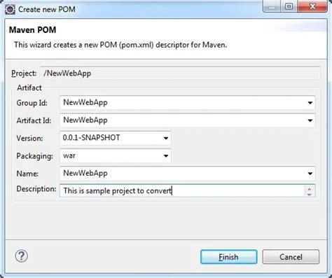 Eclipse Maven Converting Web Project To Maven Project Benchresourcesnet