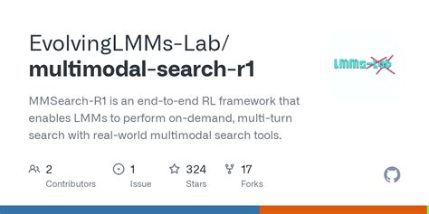 Github Evolvinglmms Labmultimodal Search R1 Mmsearch R1 Is An End