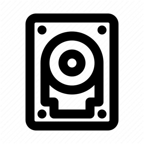 Hard Disk Drive Hdd Data Storage Computer Icon Download On Iconfinder