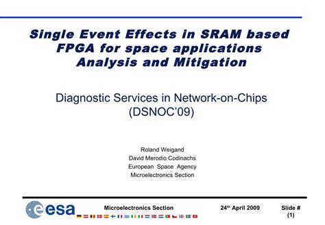 Pdf Single Event Effects In Sram Based Fpga For Space