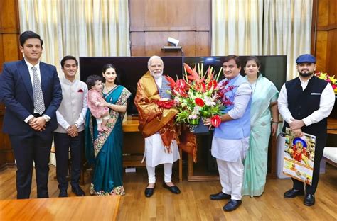 खासदार धनंजय महाडिकांच्या नातवाचा अनोखा स्वॅग थेट पंतप्रधानांसोबत