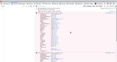 getting a error network error on browser · issue 278 · perry