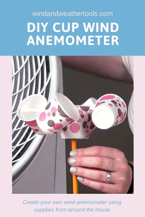 How To Make A Cup Anemometer DIY Paper Cup Anemometer Video Wind And Weather Tools