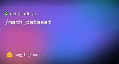 Deepcode Ai Math Dataset At Main