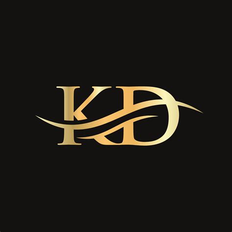 Kd Logo Design Initial Kd Letter Logo Design 17192923 Vector Art At