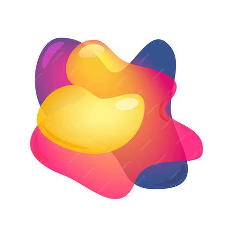 Premium Vector 3d Abstract Blur Free Forms Color Gradient Vector