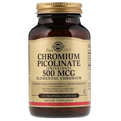 Solgar Chromium Picolinate 500 Mcg Nutrition Rite